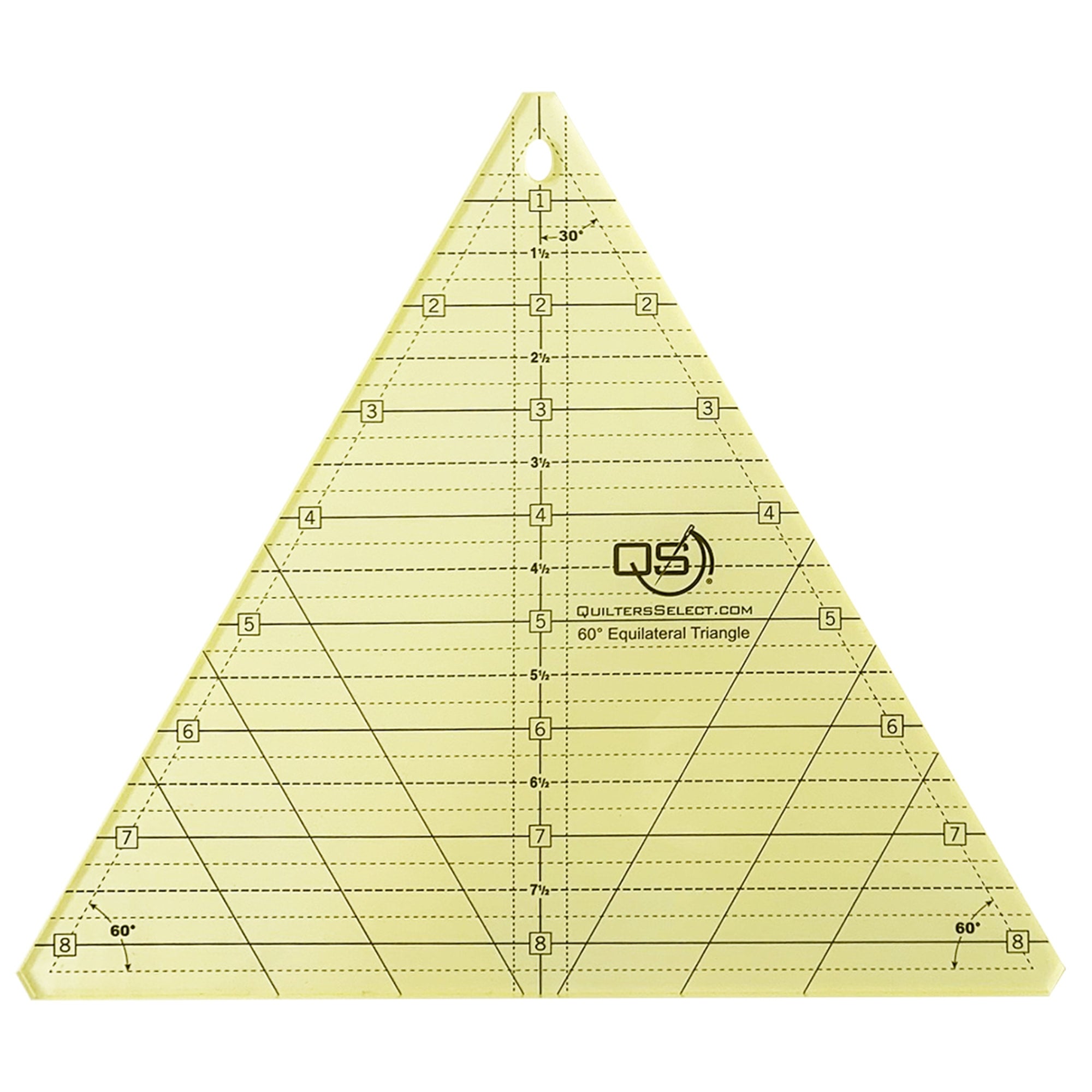 Quilter's Select 60 Degree Triangle Ruler | Missouri Sewing Machine Company