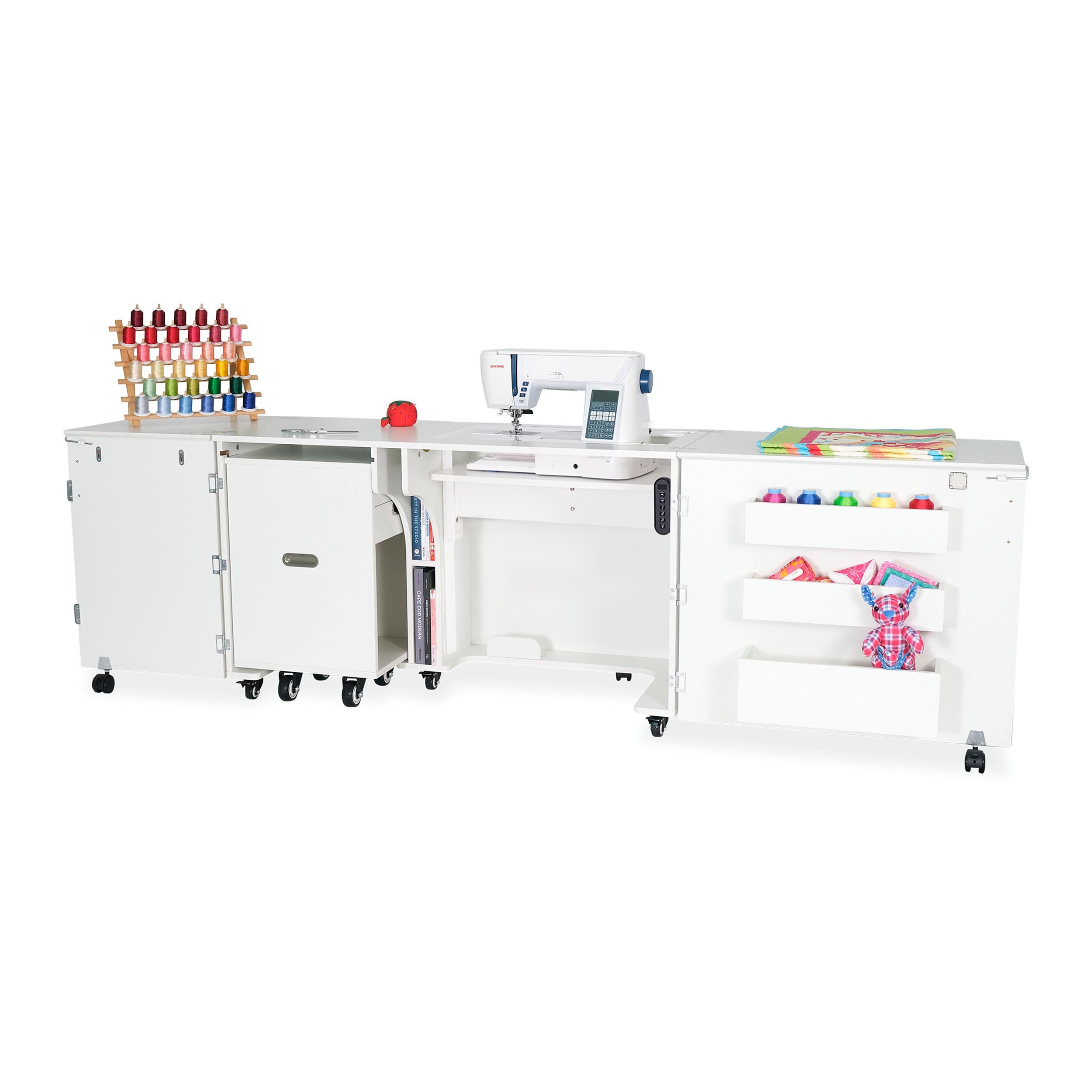 Aussie Dual Rail Electric Sewing Cabinet | Missouri Sewing Machine Company