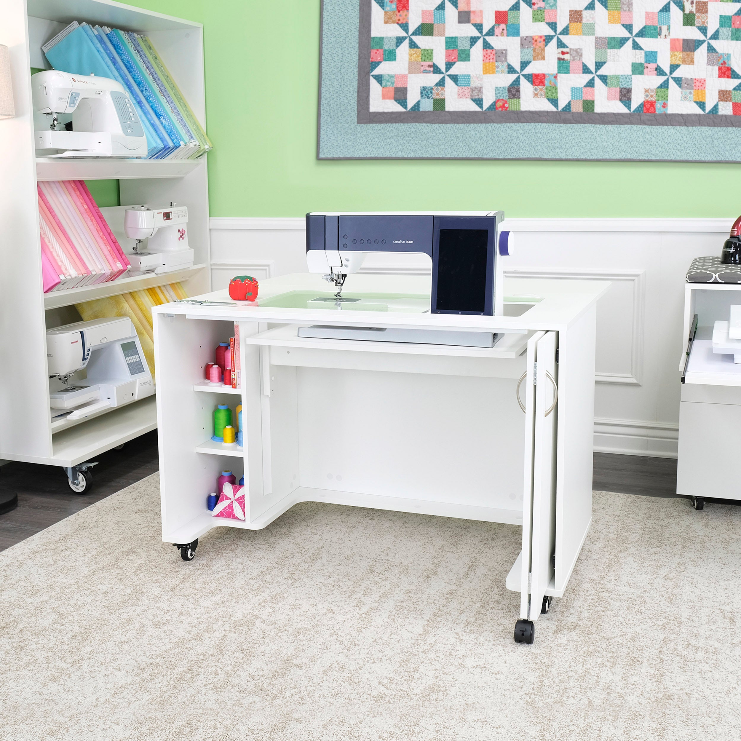 Sewing table and storage store